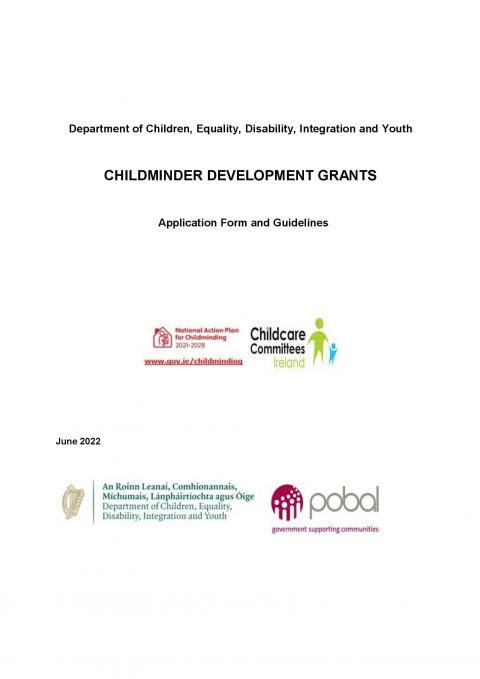 Childminder Development Grant applications now open | Sligo County Childcare Committee